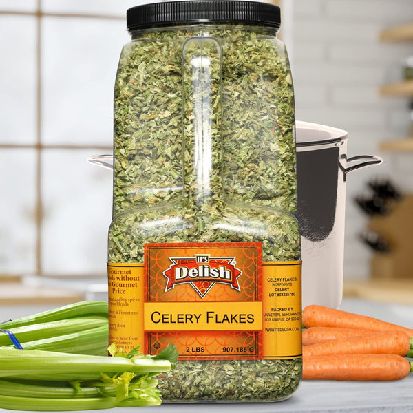 Dried Celery Flakes 12 oz Bulk Gallon Size – Its Delish