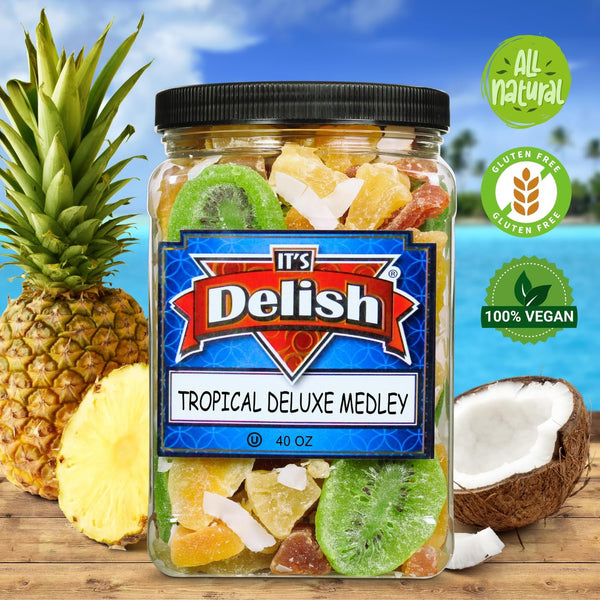 Tropical Deluxe Dried Mixed Fruit - 40 OZ Jumbo Container – Its Delish