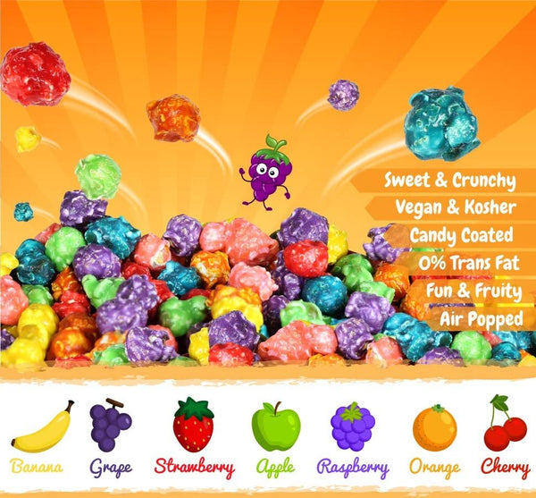 Rainbow Coated Colored Popcorn | Its Delish
